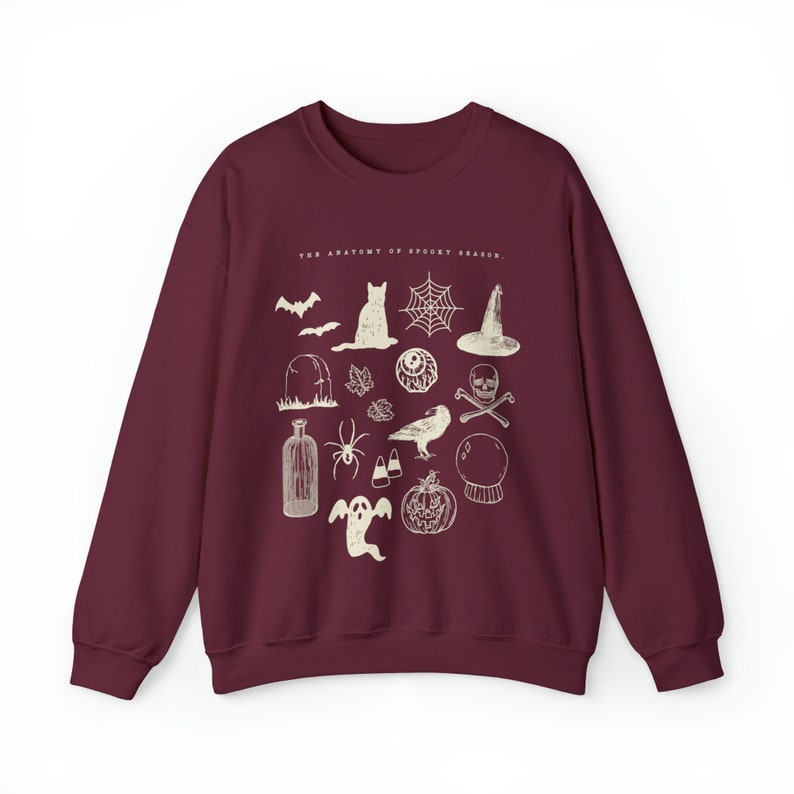 The Anatomy of Spooky Season Vintage Halloween Relaxed Crew Neck ...