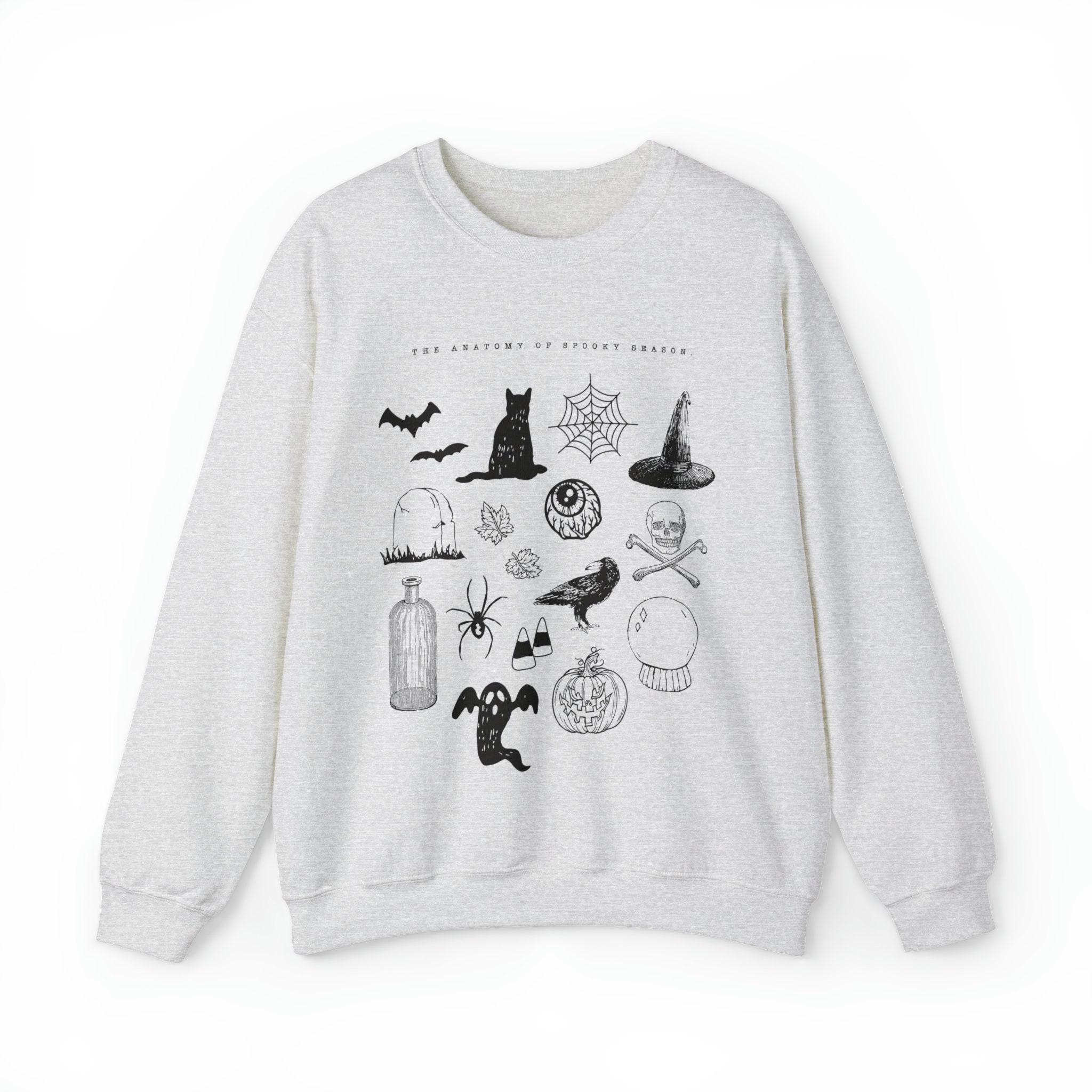 The Anatomy of Spooky Season Vintage Halloween Relaxed Crew Neck ...