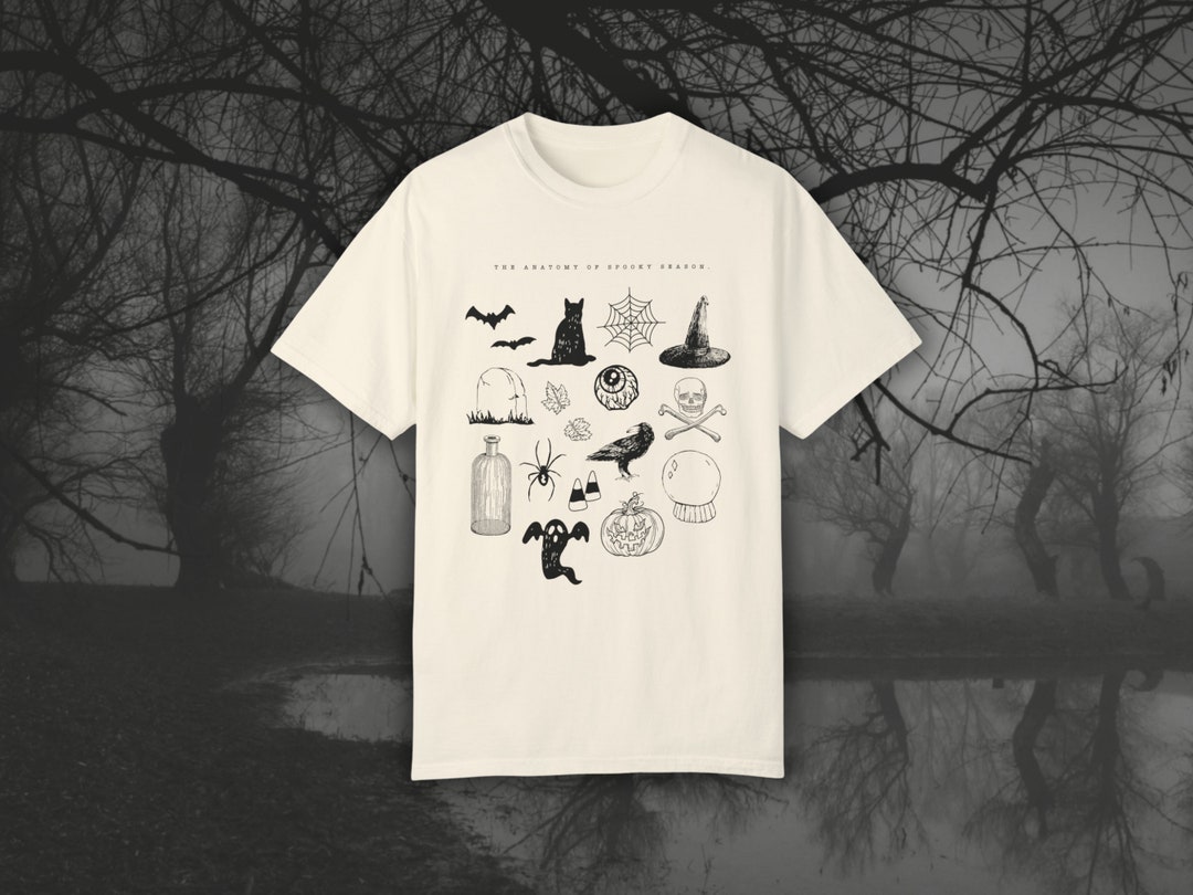 The Anatomy of Spooky Season Retro T-shirt, 60s and 70s Inspired ...