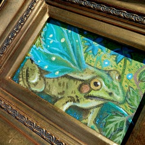 Frog Faerie Original Painting- Fairycore, Faery Esthetic, Fairy Tale ...