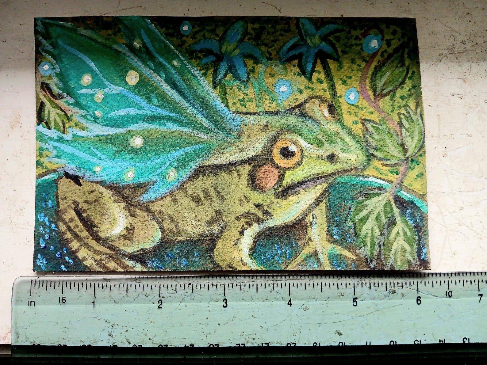 Frog Faerie Original Painting- Fairycore, Faery Esthetic, Fairy Tale ...