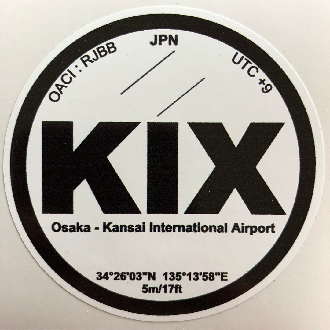KIX Osaka Japan Sticker - Etsy