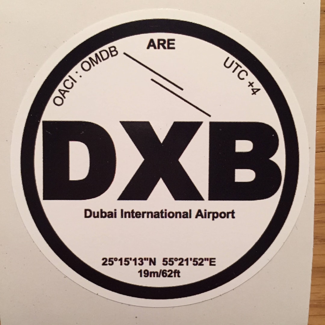 Sticker Decal DXB Dubai - Etsy