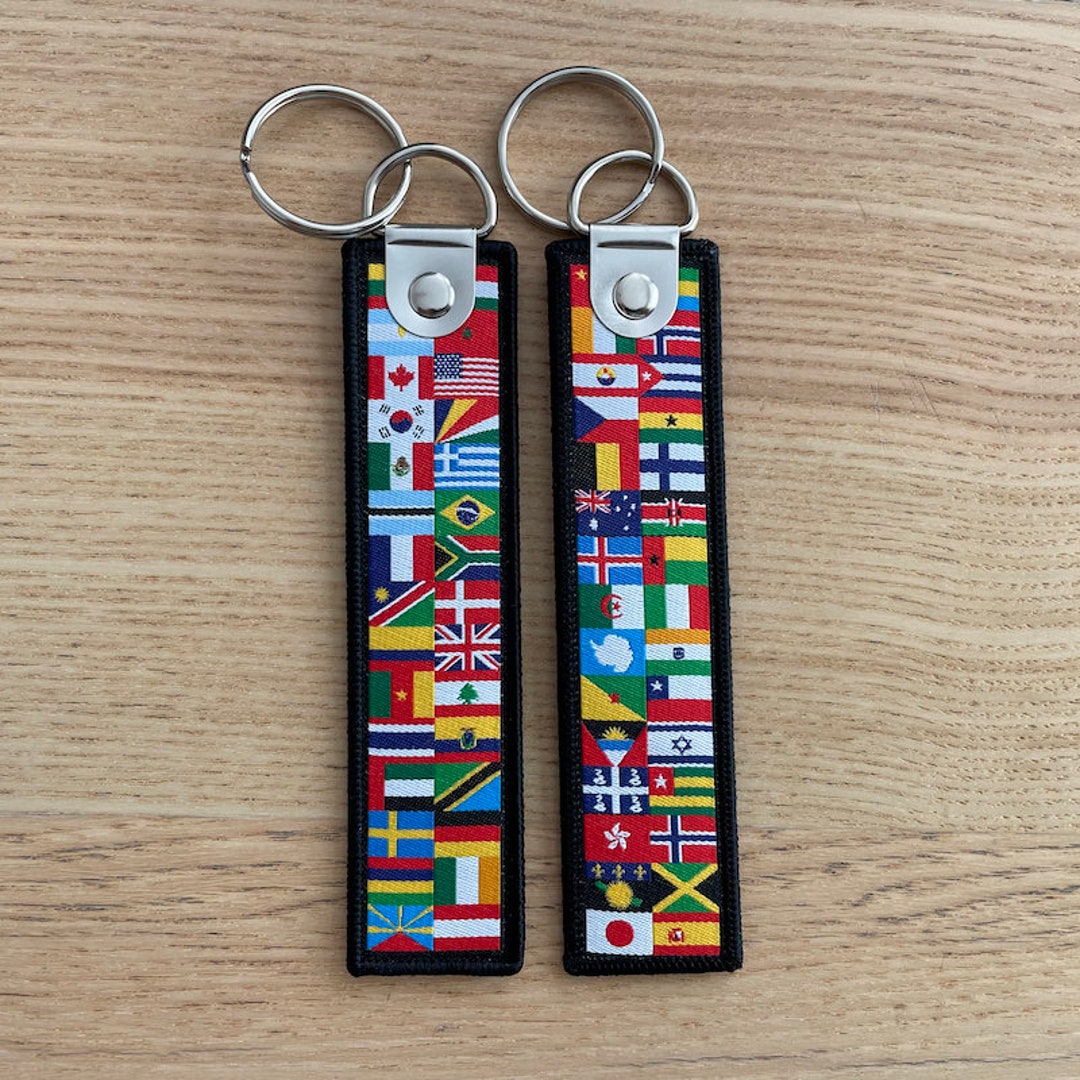 Keyring Key Ring flags - Etsy