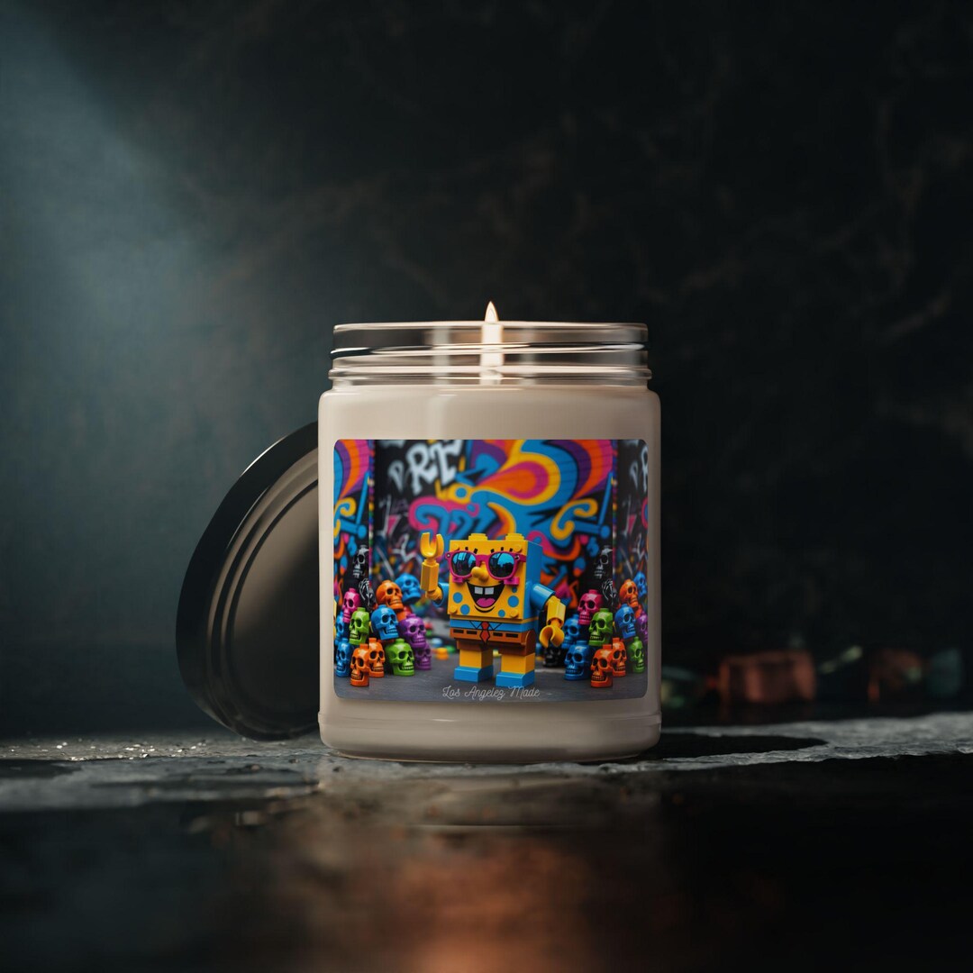 Los Angelez Made X Spongebob Squarepants Scented Soy Candle, Home Decor ...