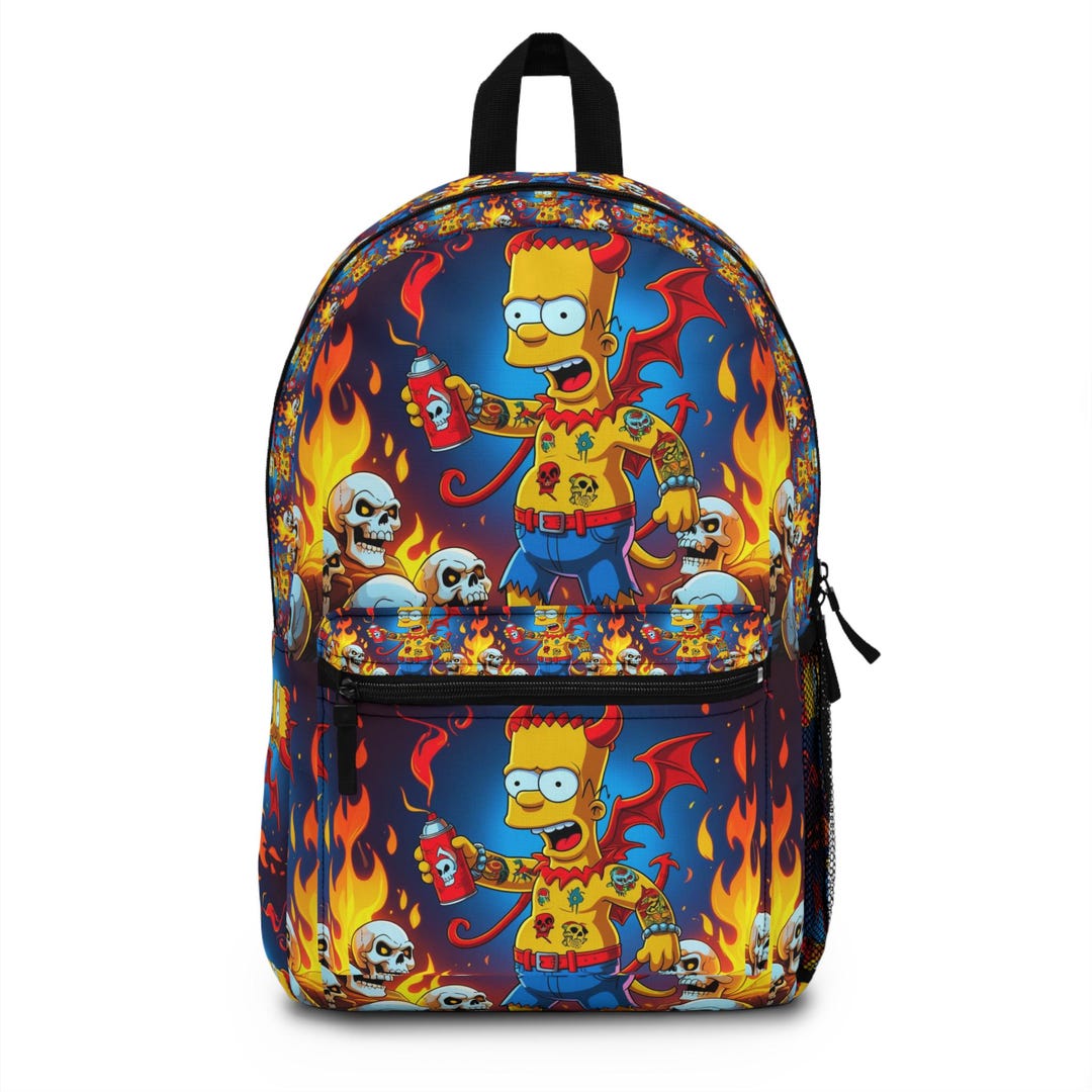 Los Angelez Made X Bart Simpson Backpack, Kid's Backpack, Cartoon ...