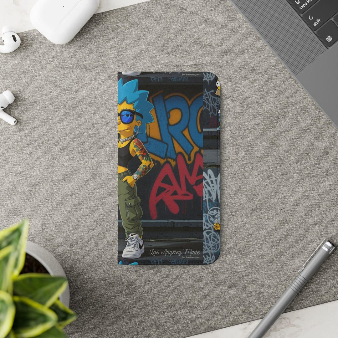 Los Angelez Made X Lisa Simpson the Simpsons Graffiti Flip Case for ...