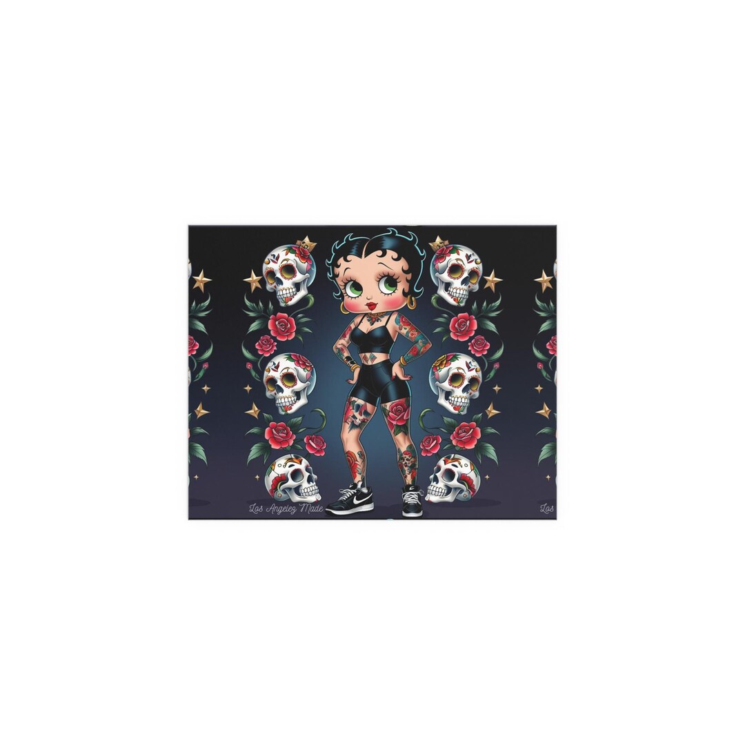 Los Angelez Made X Betty Boop Silk Art Poster, Unique Wall Décor ...