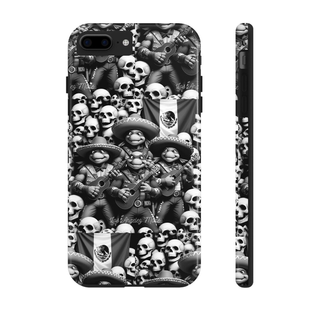Los Angelez Made X TMNT Mexican Mariachi Phone Case, Skull and Flag ...