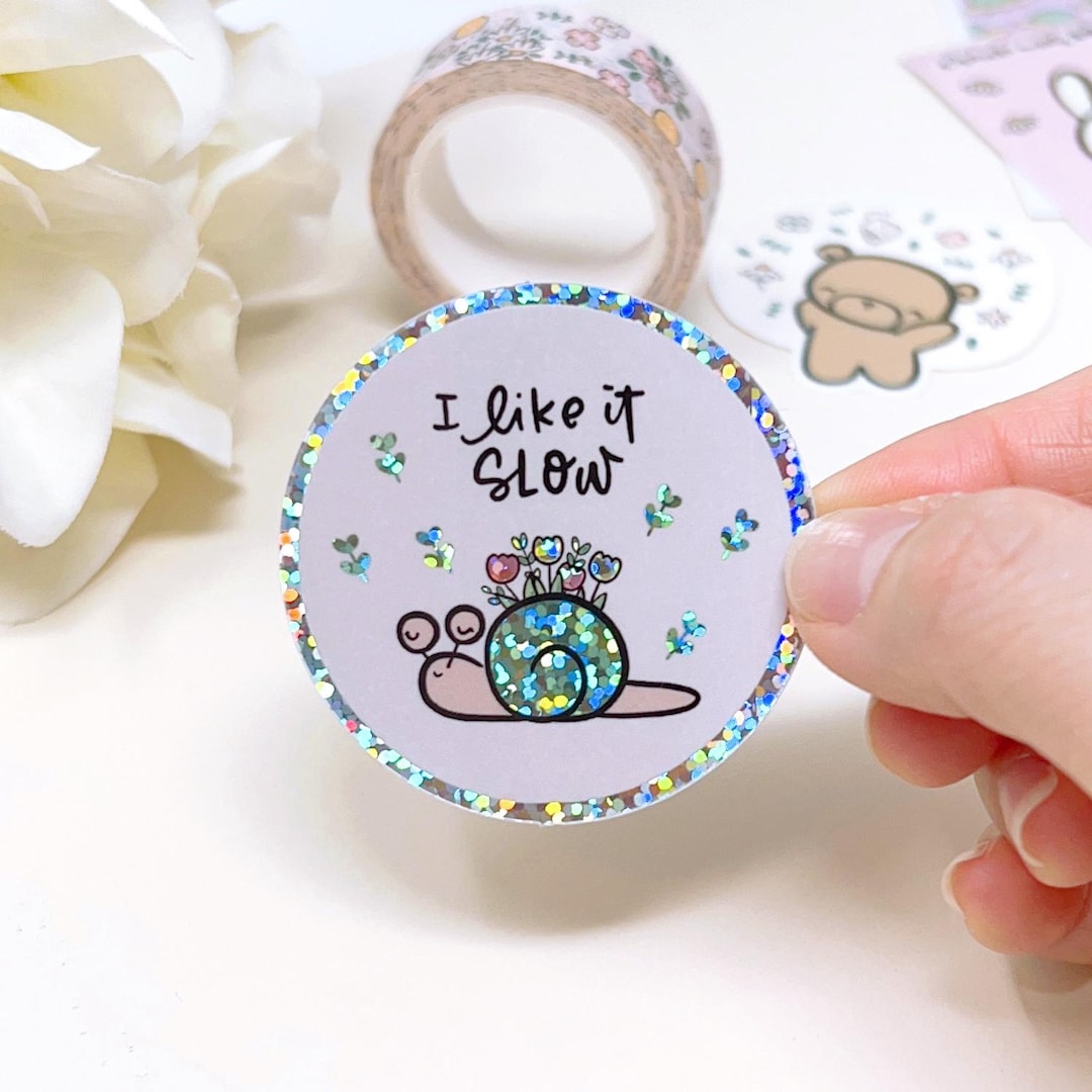 I Like It Slow Sticker | Aesthetic Waterproof Vinyl Decal for Journals ...