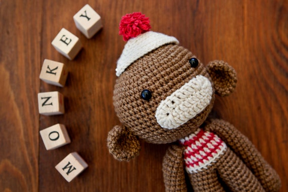 Amigurumi Doll Monkey Crochet Doll Punkey Monkey Mono | Etsy