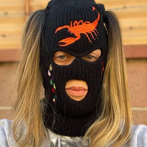 Pigtails Ski Mask Pig Tails Balaclava Black - Etsy