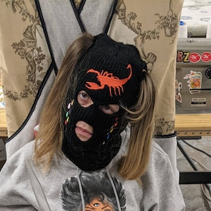 Pigtails Ski Mask Pig Tails Balaclava Black - Etsy