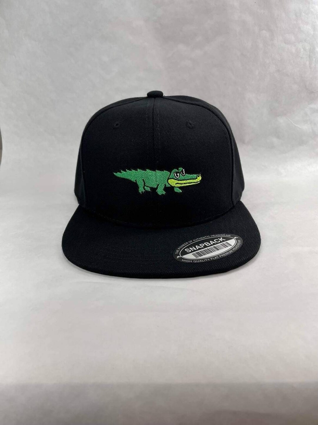 Gator Gang Black Flat Snapback - Etsy Sweden