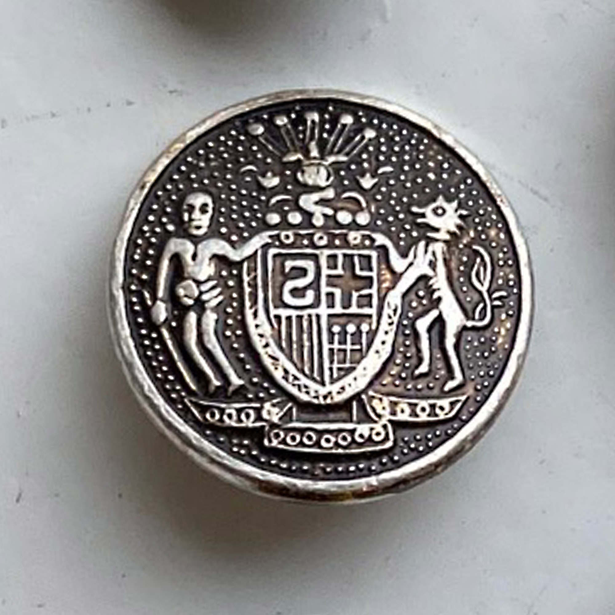 Vintage Metal Buttons, Antique Buttons, Gold Tone Buttons Vintage ...