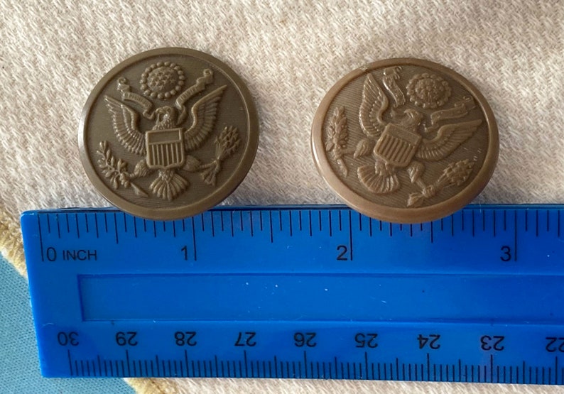 Bakelite Buttons, Vintage Military Button, Army Button, WW2 Era Buttons ...
