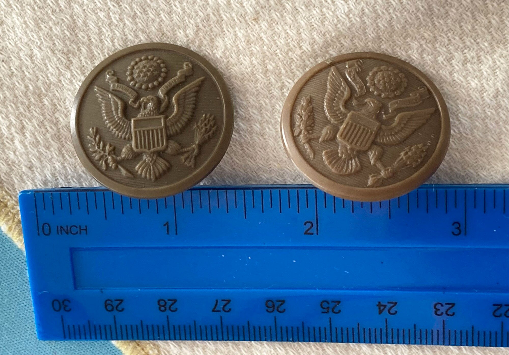 Bakelite Buttons, Vintage Military Button, Army Button, WW2 Era Buttons ...