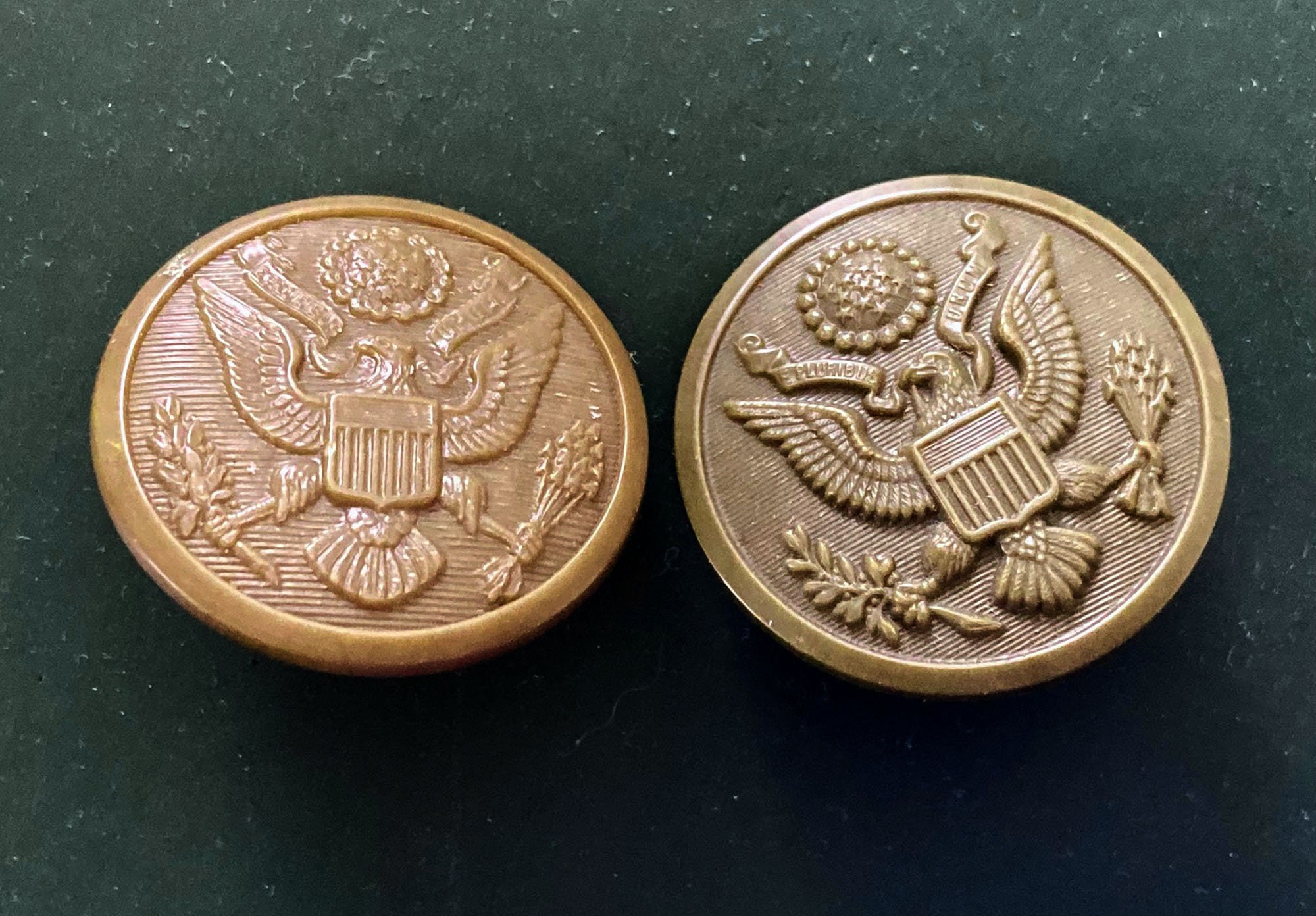 Bakelite Buttons, Vintage Military Button, Army Button, WW2 Era Buttons ...