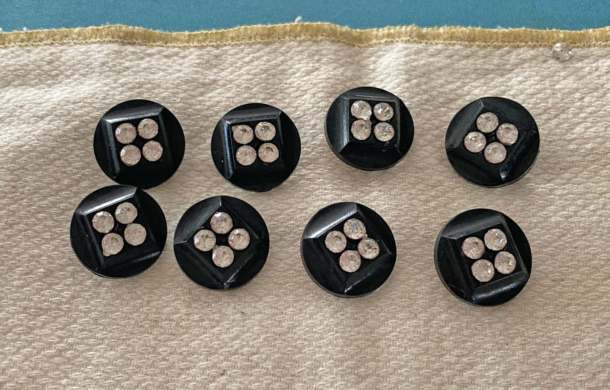 Fancy Rhinestone Buttons, Antique Buttons, Fancy Buttons, Retro Buttons ...