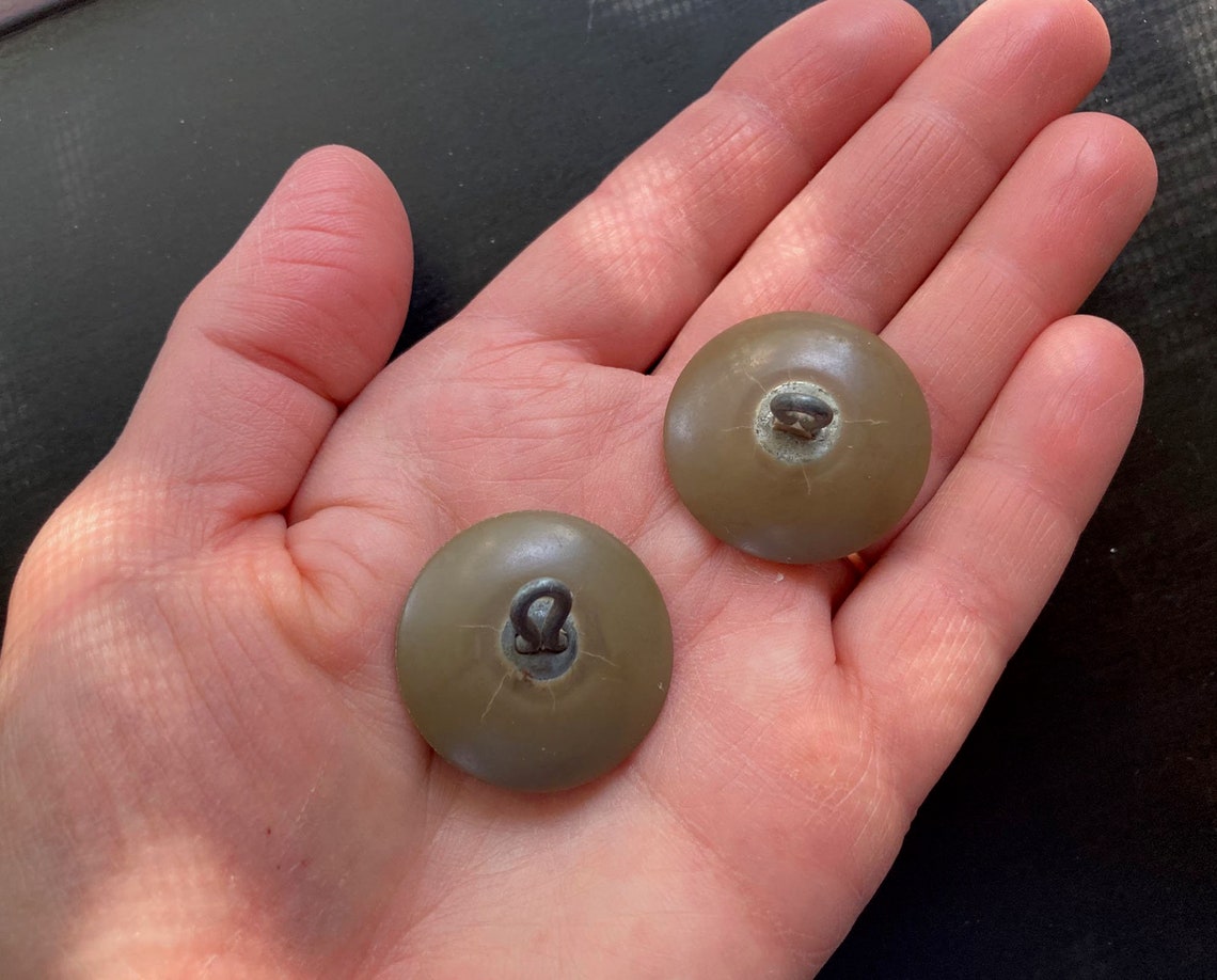 Bakelite Buttons, Vintage Military Button, Army Button, WW2 Era Buttons ...
