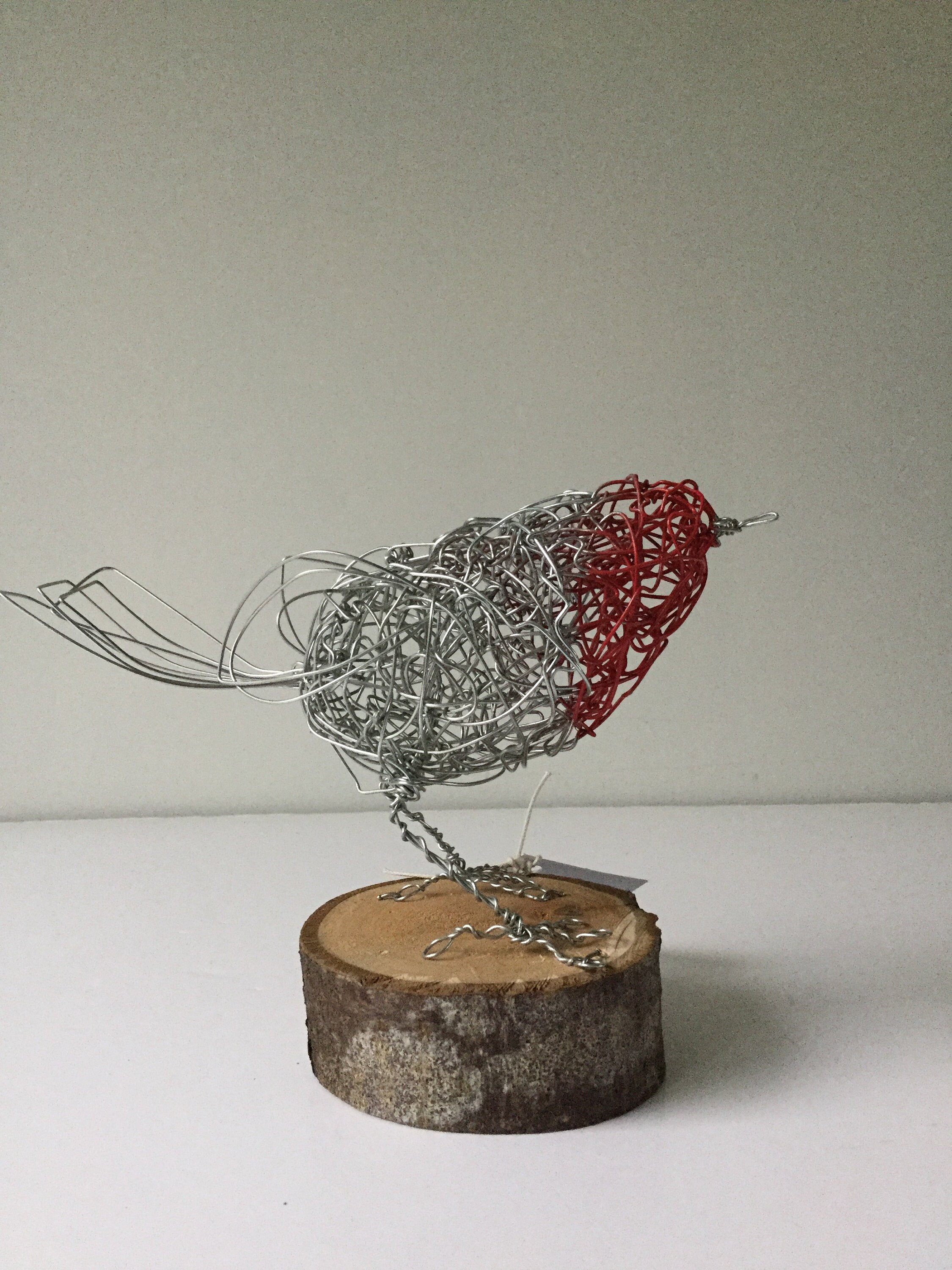 Wire Robin Bird Sculpture - Free Standing - Etsy