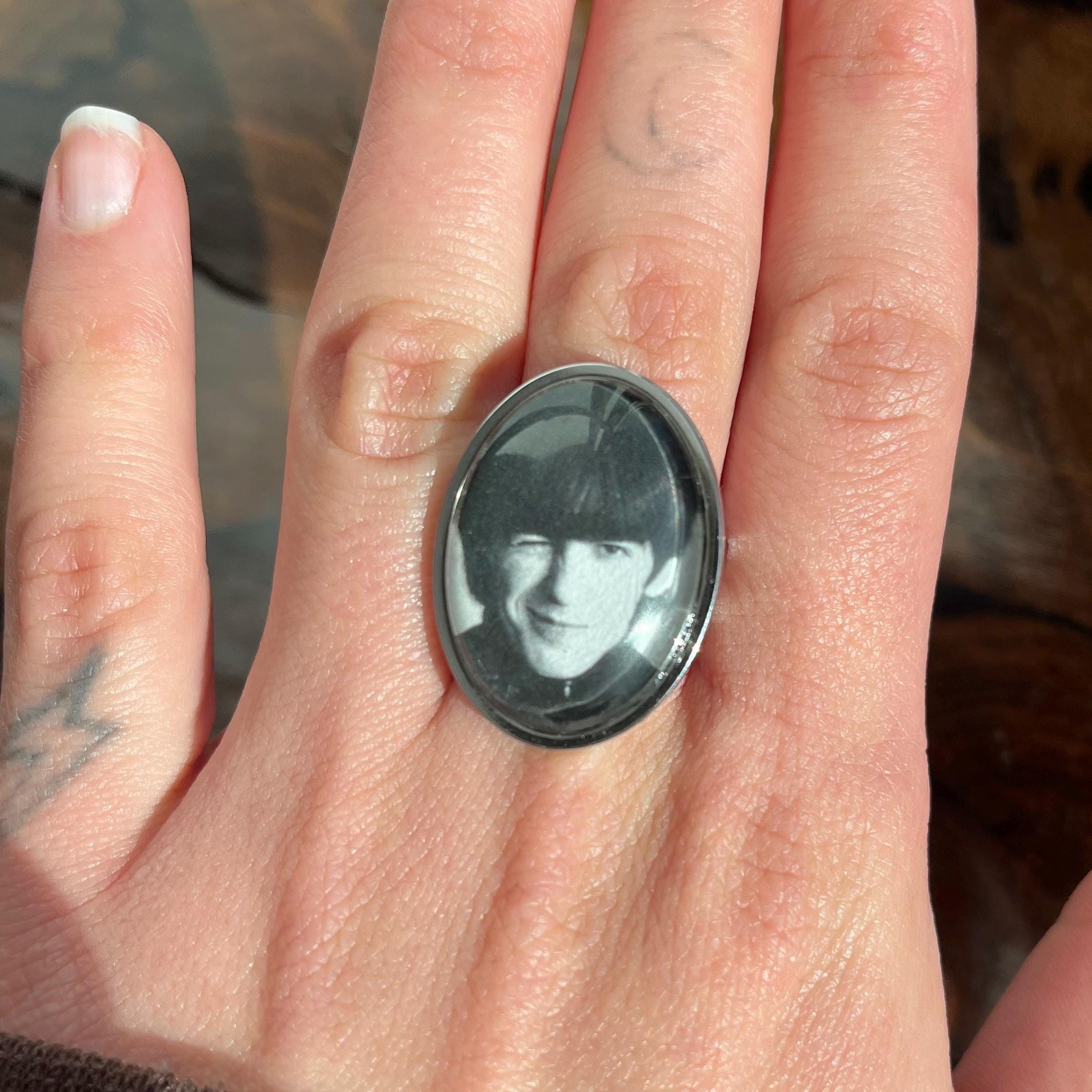 George Harrison Beatles Ring | Handmade Image Ring | Americana Inspired ...