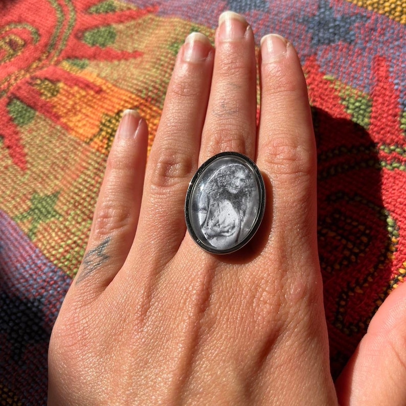 Robert Plant Led Zeppelin Ring Handmade Image Ring Americana Inspired ...