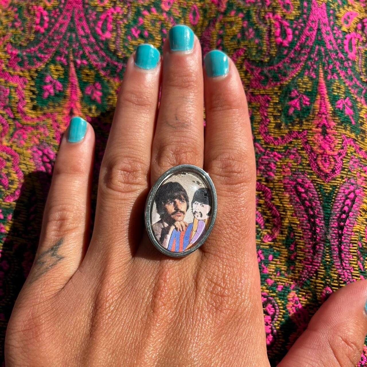Ringo Starr Yellow Submarine Beatles Ring | Handmade Image Ring ...