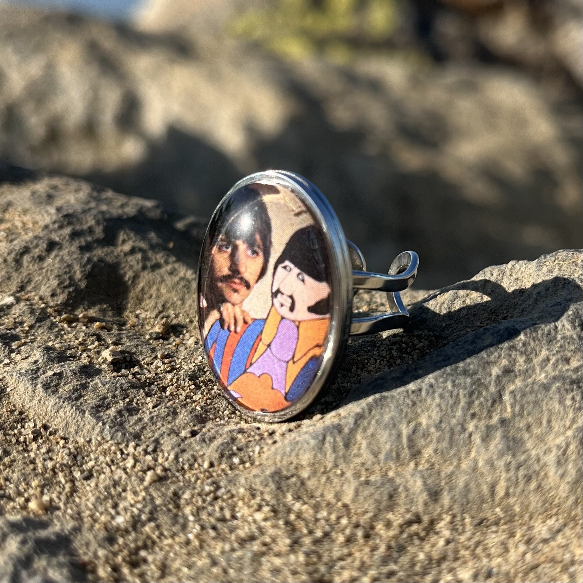 Ringo Starr Yellow Submarine Beatles Ring Handmade Image Ring Americana ...