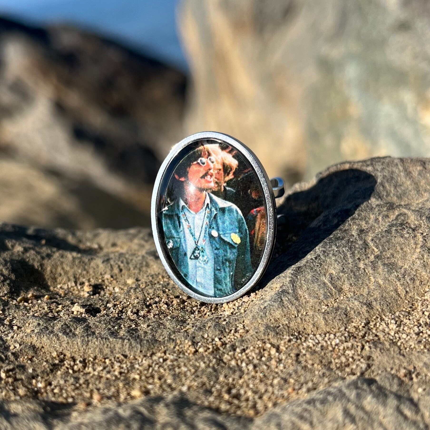 George Harrison Beatles Ring | Handmade Image Ring | Americana Inspired ...