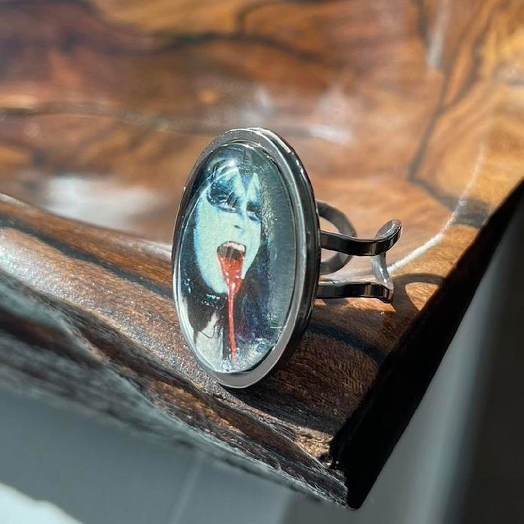 Gene Simmons Kiss Ring | Handmade Image Ring | Americana Inspired ...