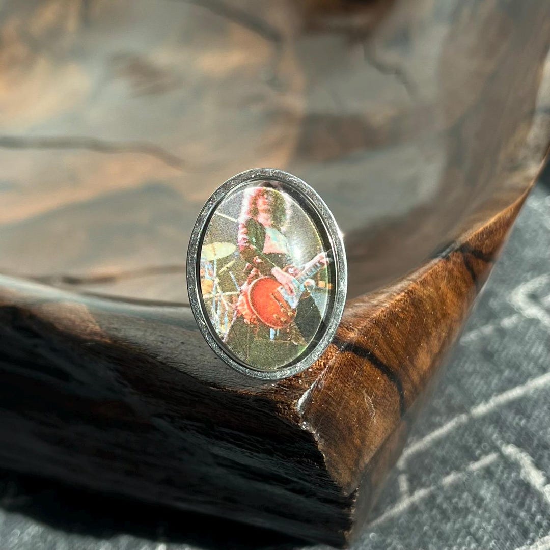 Jimmy Page Led Zeppelin Ring | Handmade Image Ring | Americana Inspired ...