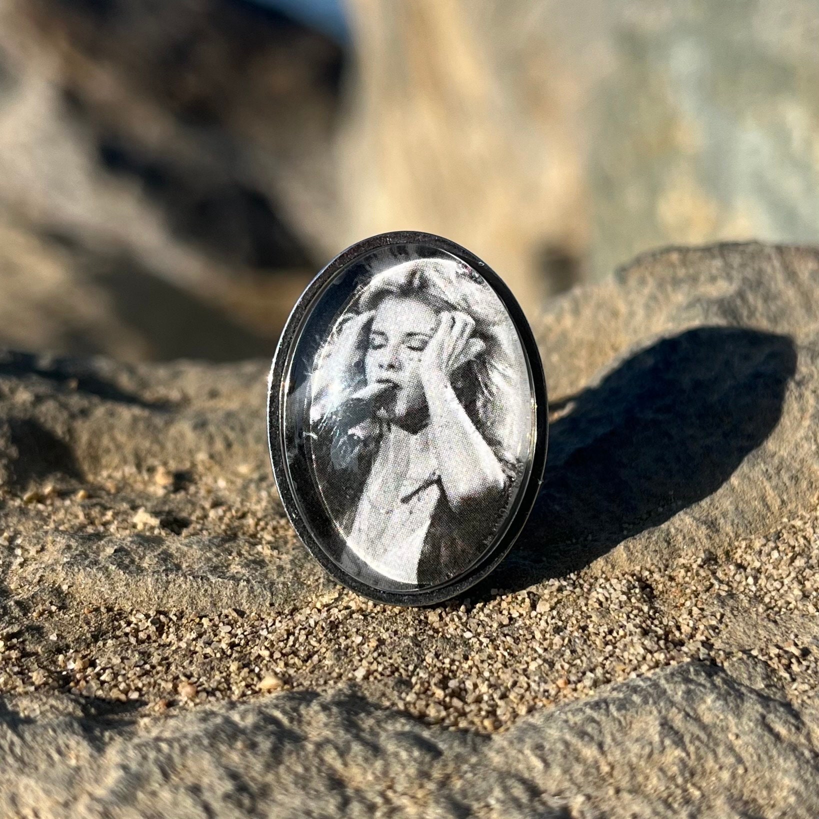 Stevie Nicks Fleetwood Mac Ring Handmade Image Ring Americana Inspired ...