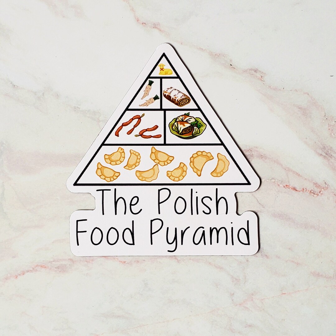 Polish Food Pyramid Magnet, Polish Food Pyramid Sticker, Pierogi ...