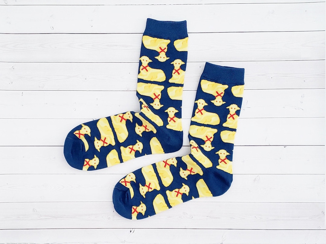 Butter Lamb Socks for Dyngus Day, Polish Socks - Etsy