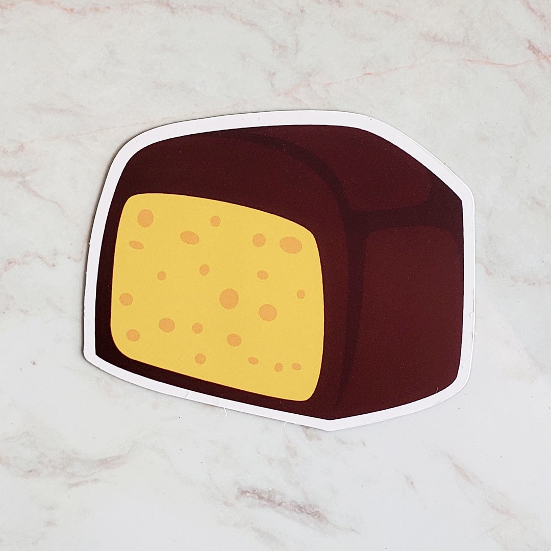Sponge Candy Magnet, Sponge Candy Sticker, Milk or Dark Chocolate ...