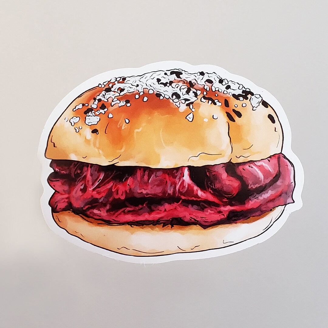 Beef on Weck Sticker, Beef on Weck Magnet, Roast Beef Sandwich, Buffalo ...