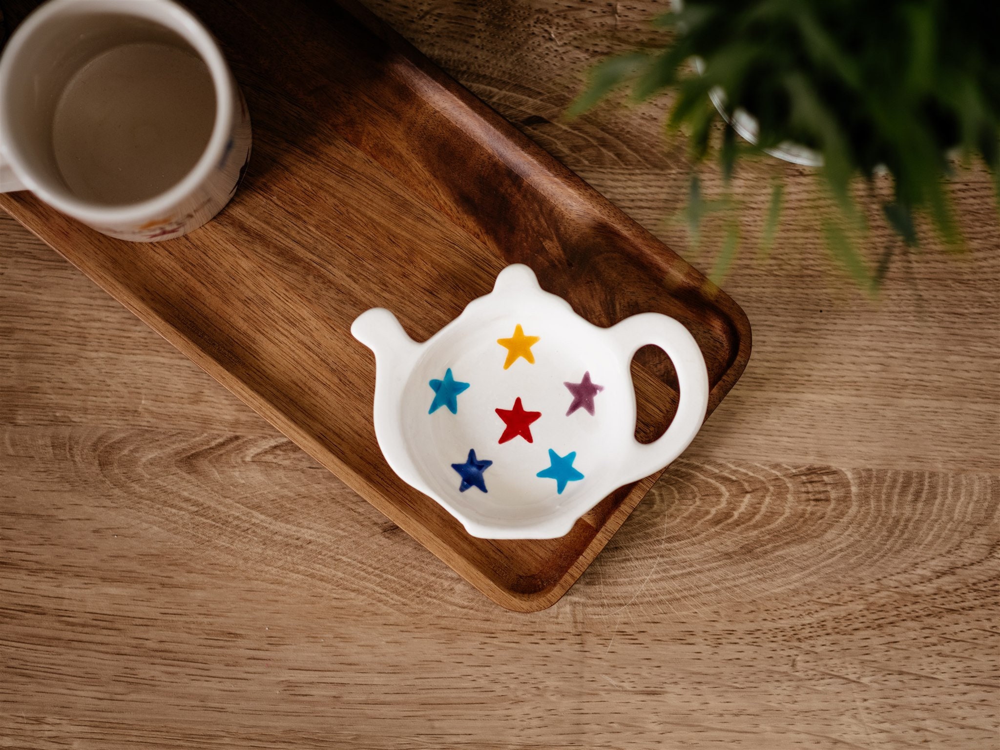 Teabag Holder With Multicoloured Stars Design Cute | Etsy