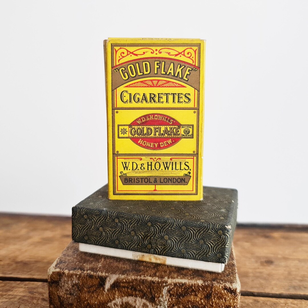 Empty Antique Cigarette Box Edwardian 1930s Packaging Beautiful ...