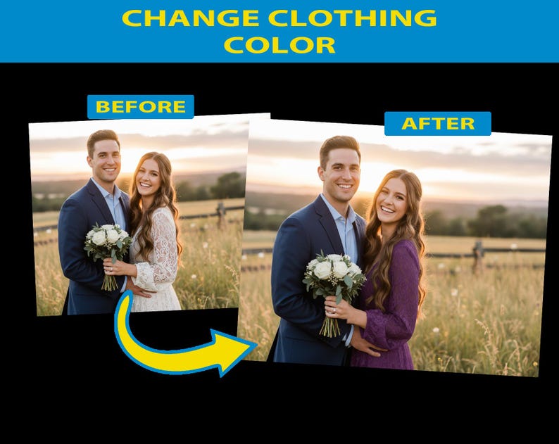Change Color of Clothing in Photo - Etsy