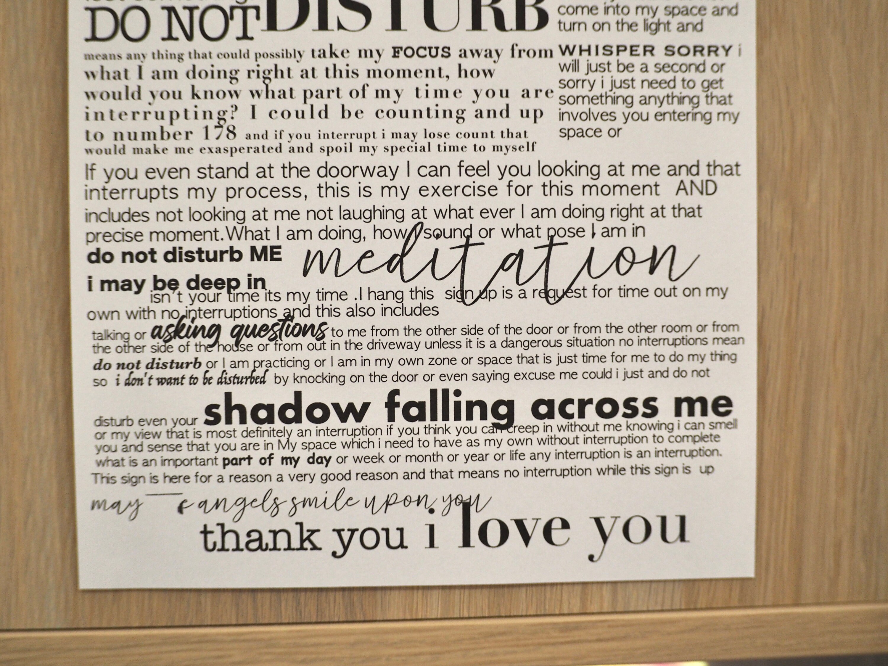 Do Not Disturb Sign Downloadable Do Not Disturb Sign for Work From Home ...