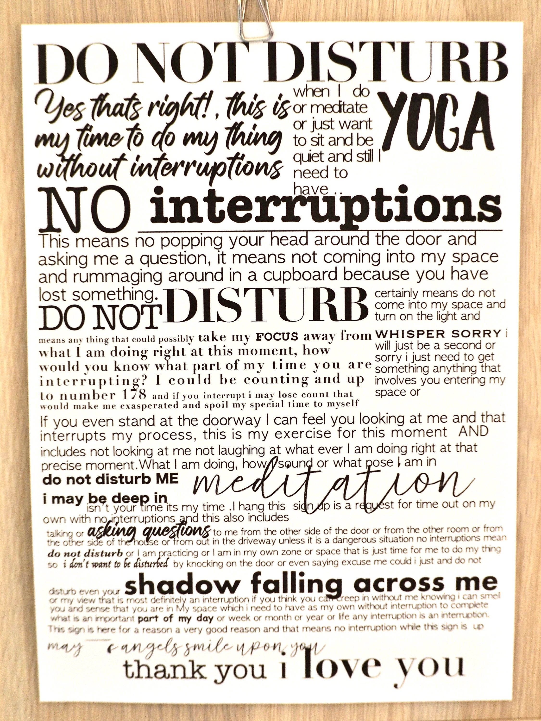 Do Not Disturb Sign Downloadable Do Not Disturb Sign for Work - Etsy