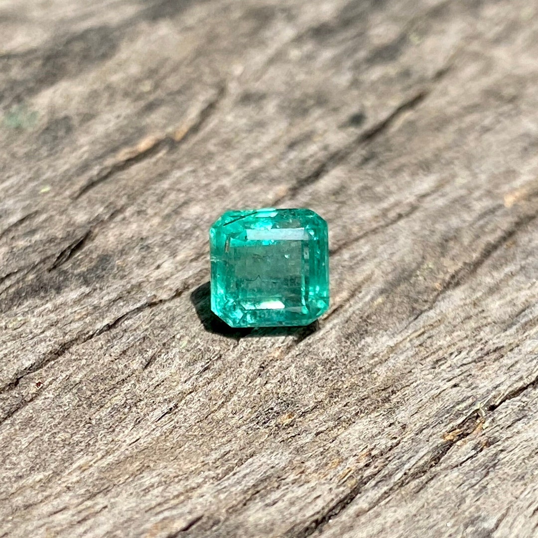 Natural Green,parrot Green Emerald Square Fancy, Natural Emerald Square ...