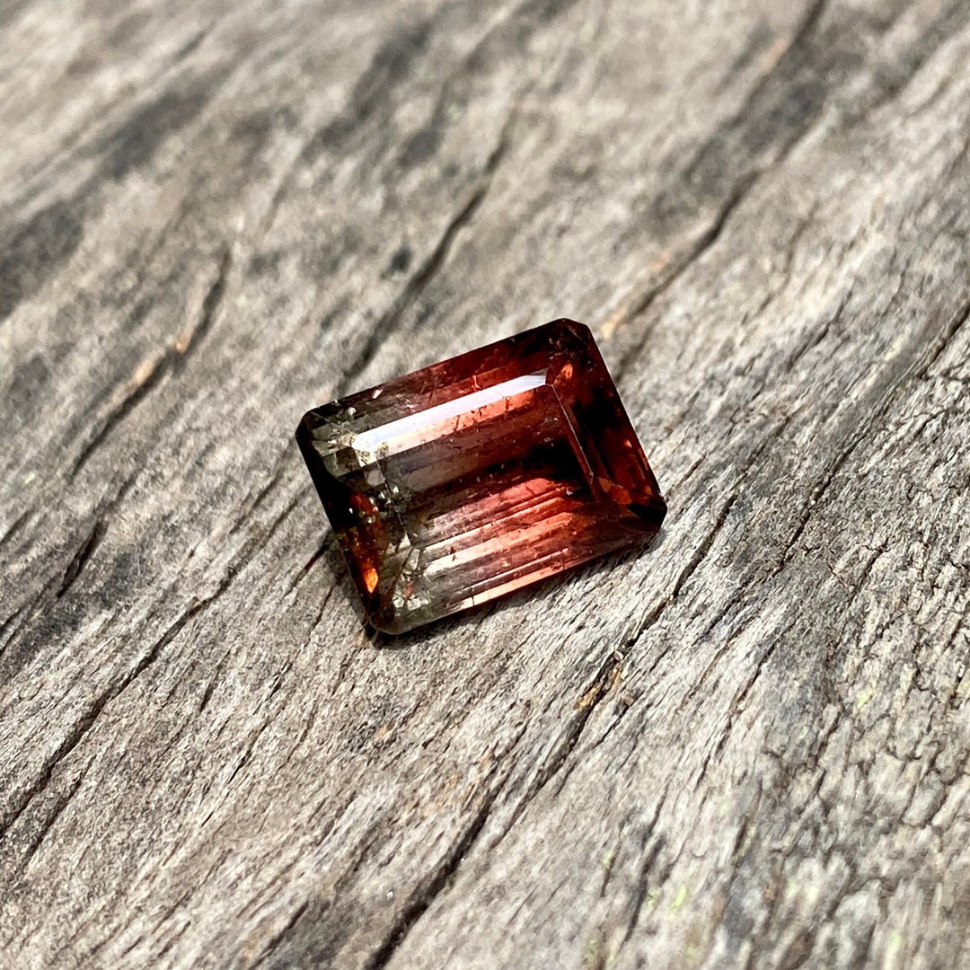 Natural Bicolor Watermelon Tourmaline Octagon Cut Gemstone Best Suited ...