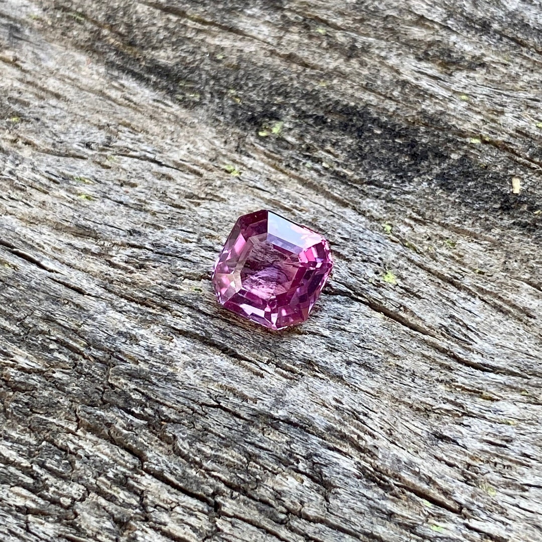 AAA 1.06 Ct impecable Ceilán cuadrado zafiro rosa zafiro suelto ...