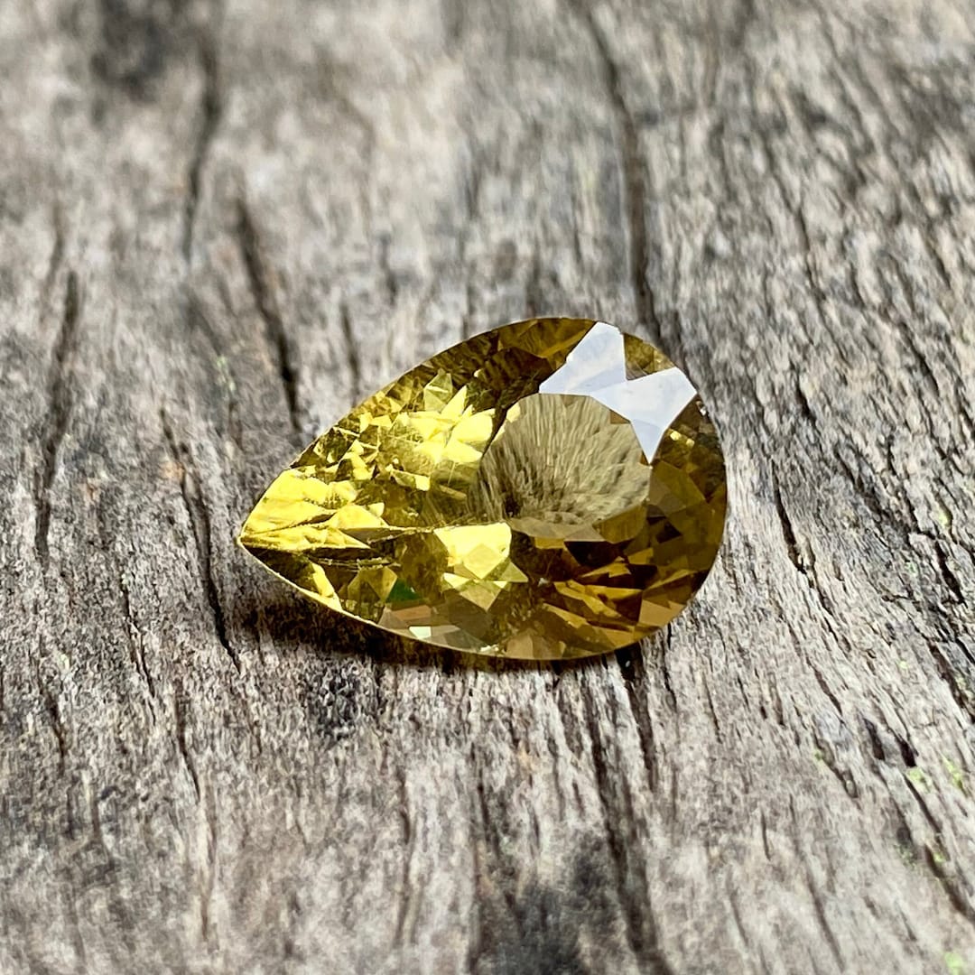 Natural Yellow Morganite Pear Cut ,5.02 Carats ,november Birthstone ...