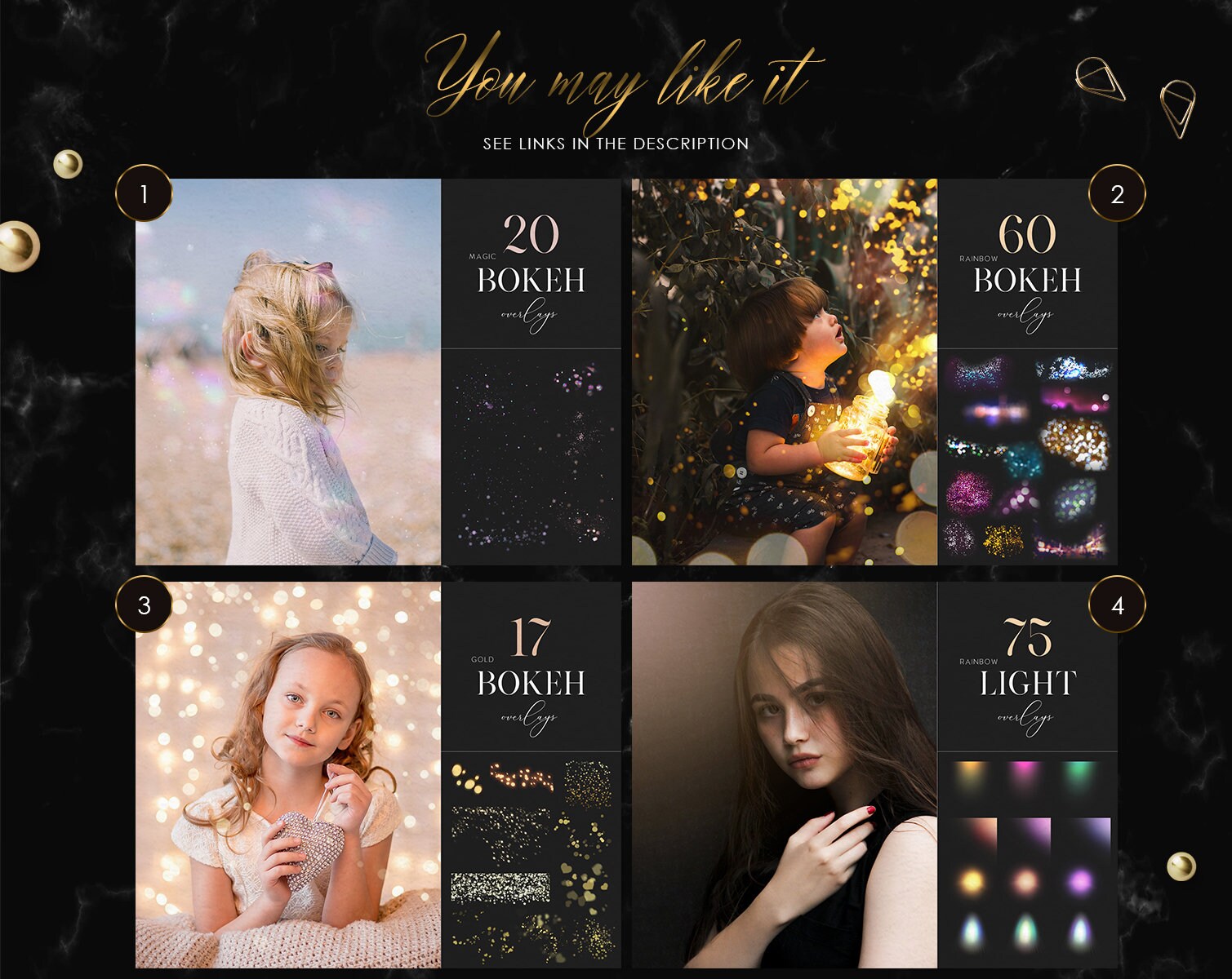 20 Magic Light Overlays Photoshop Overlay Colorful Light | Etsy