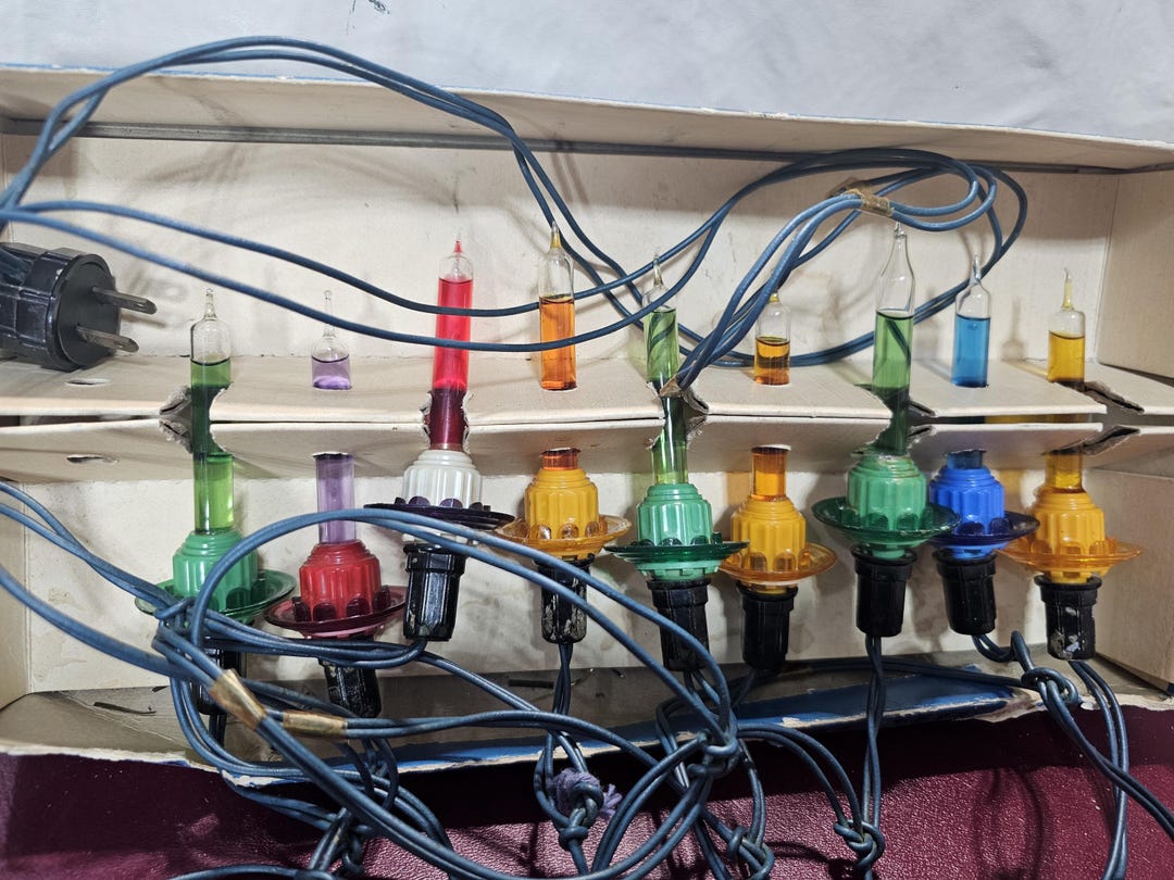 9 Vintage Working Paramount Saucer Bubble Lights Christmas C6 Box - Etsy
