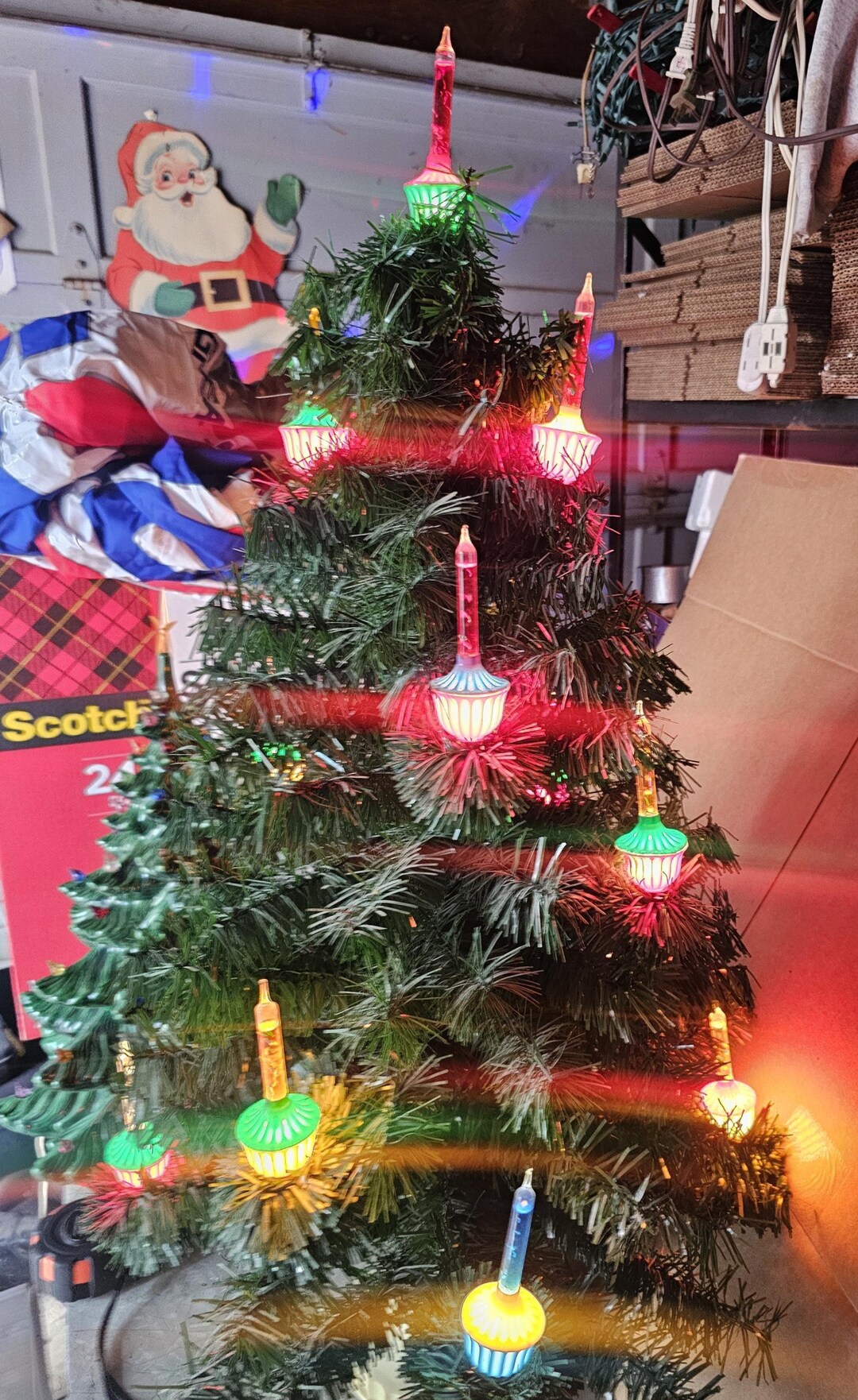 Vintage Noma Christmas Bubble Light Tree - 36" Tulip C-7 Lights - Etsy