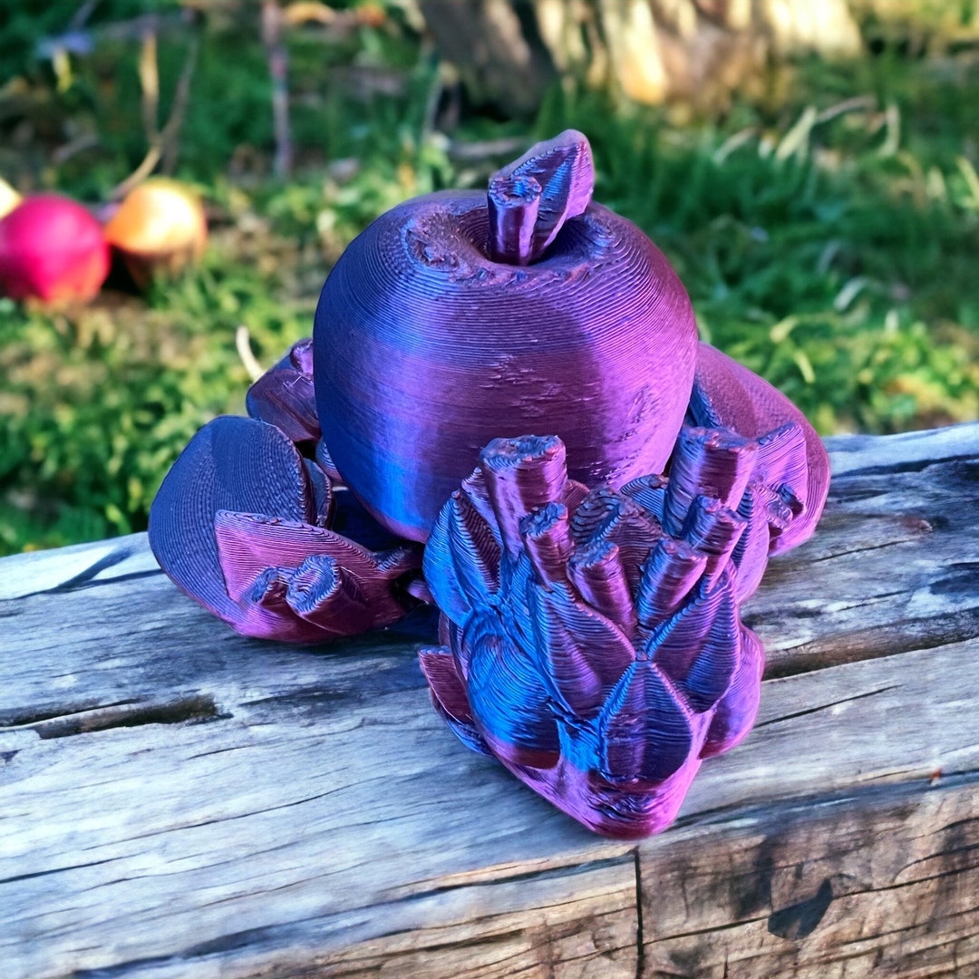3D Apple Turtle - Etsy